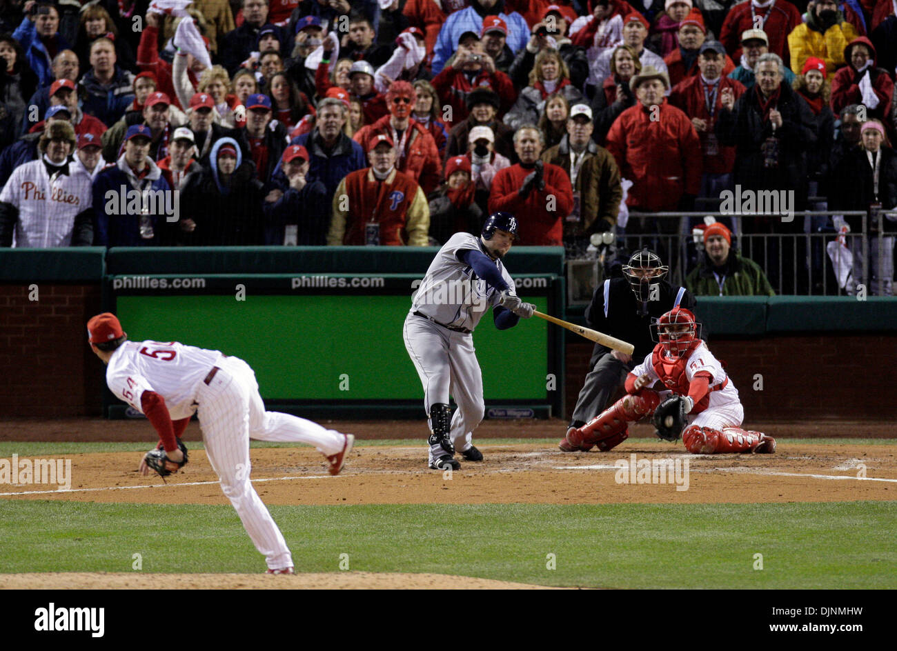Oct 29, 2008 - Philadelphia, Pennsylvania, USA - BRAD LIDGE strikes out ...