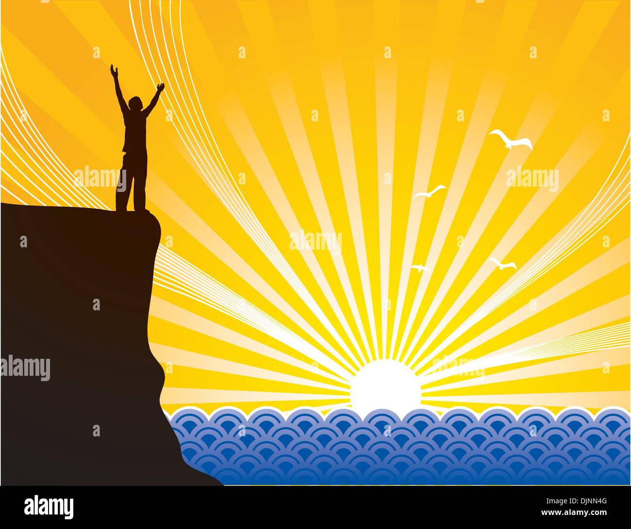 Person overlooking Stock Vector Images - Alamy