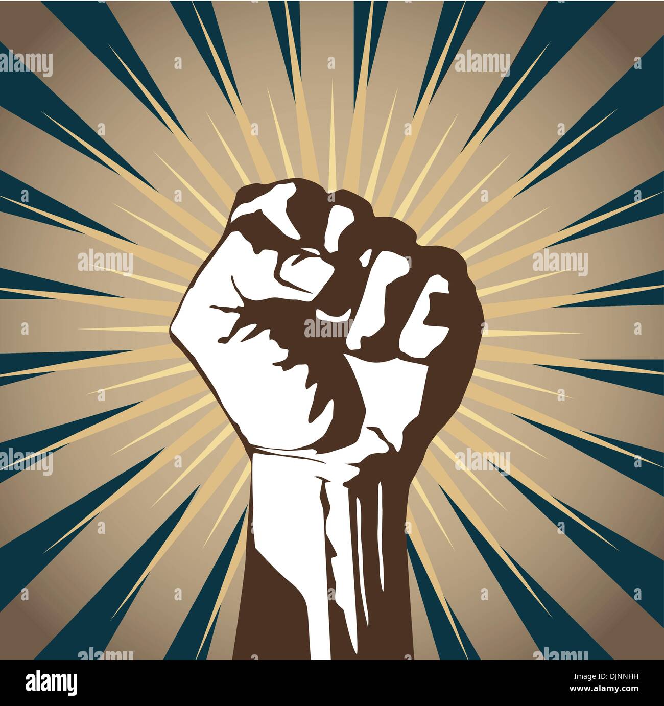 A clenched fist held high in protest Stock Vector Image & Art - Alamy