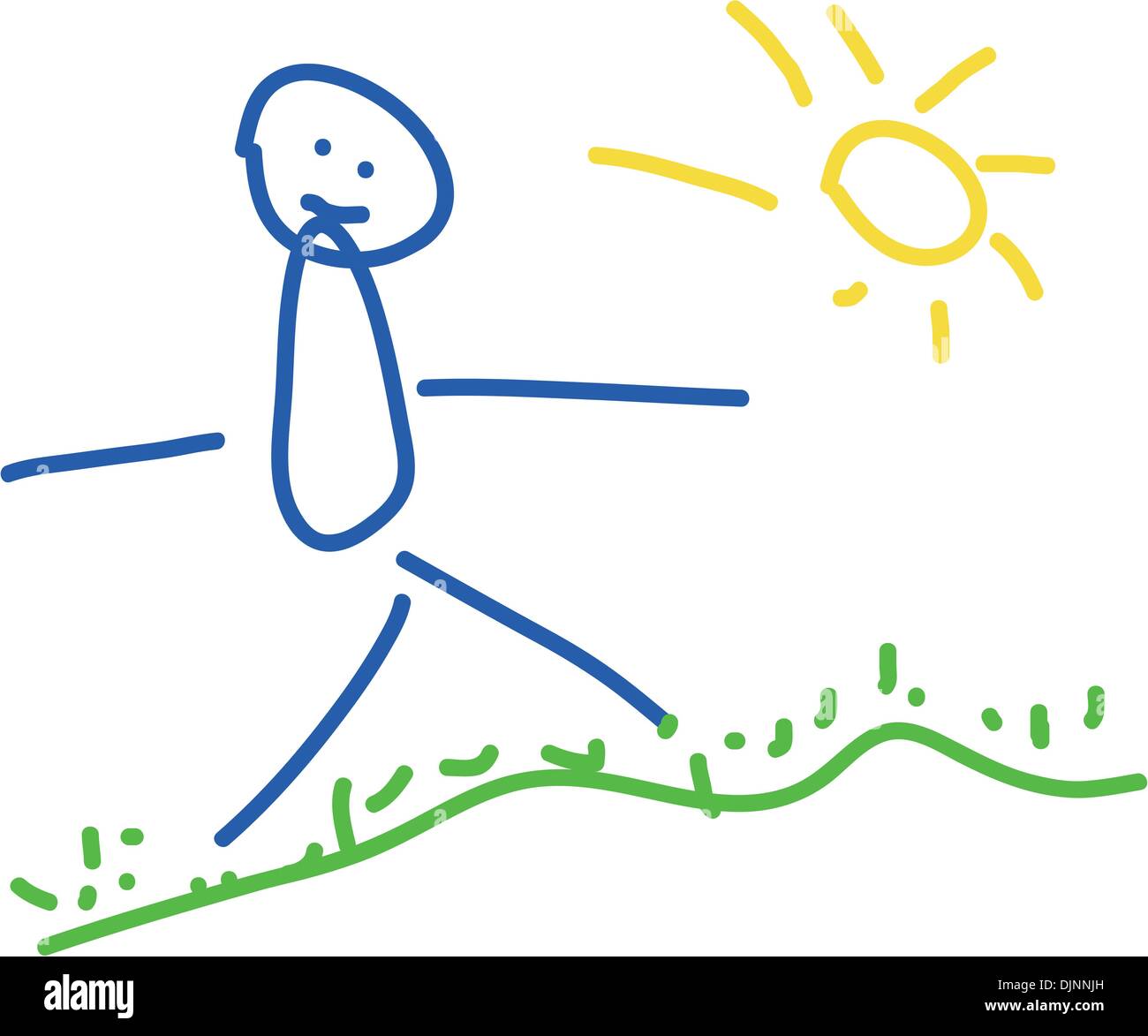 it is a interesting example of my Kids Drawing - vector Stock Vector ...