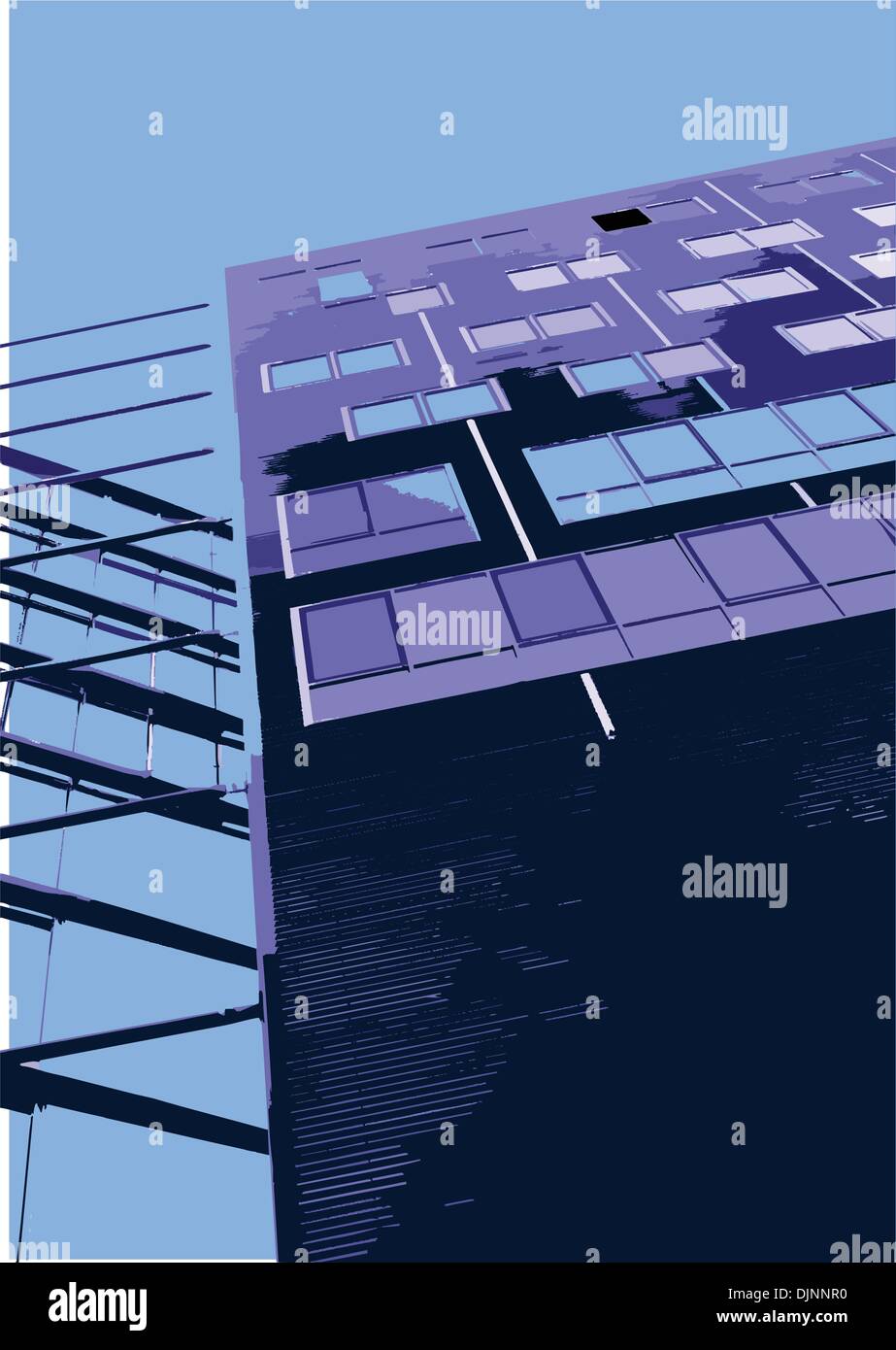 Berlin apartment window Stock Vector Images - Alamy