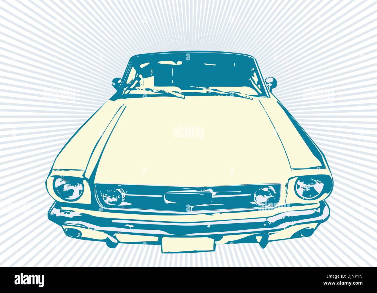 Vintage racing car illustartion hi-res stock photography and images - Alamy