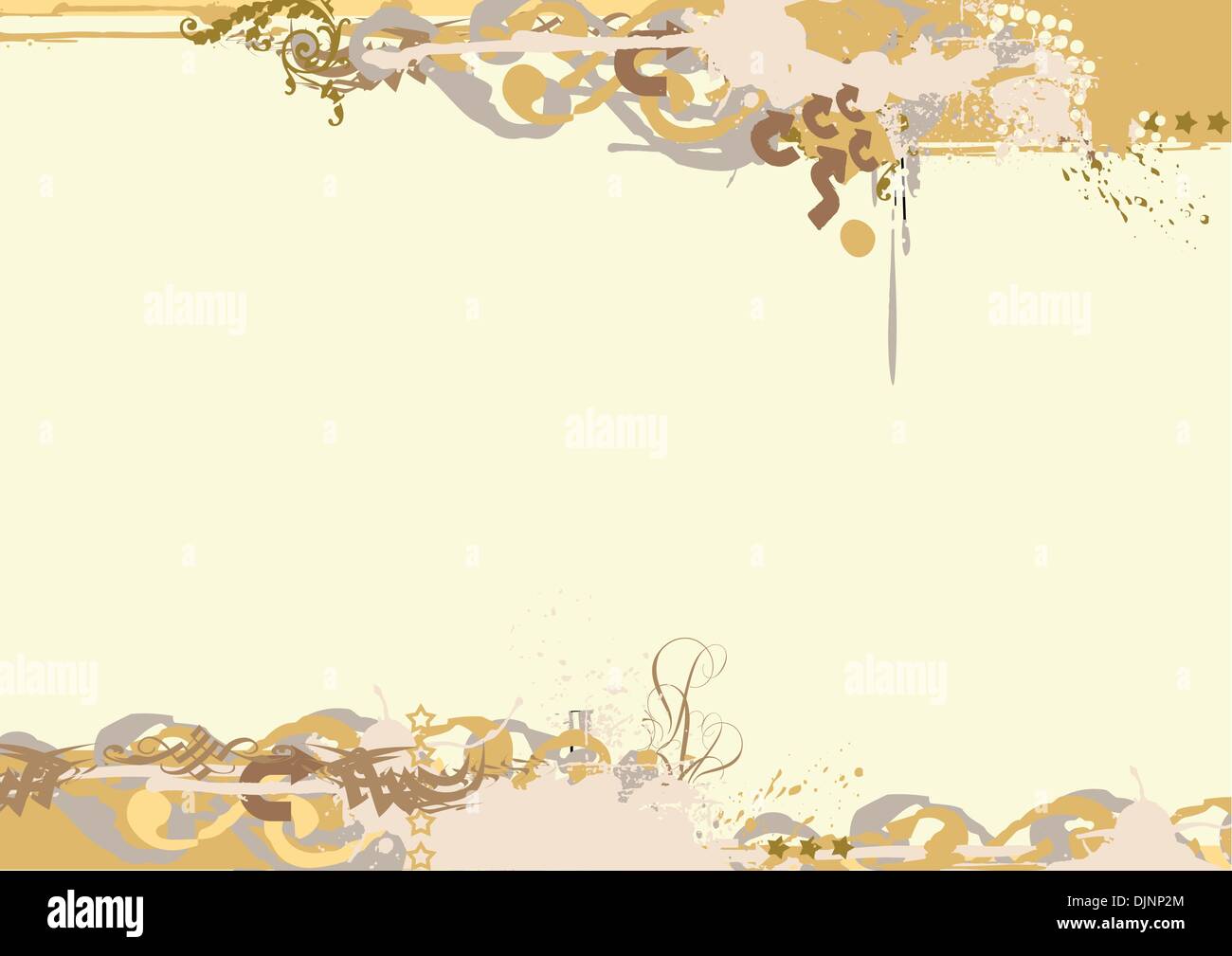 Grunge border. Grunged retro-funk urban background Stock Vector Image ...