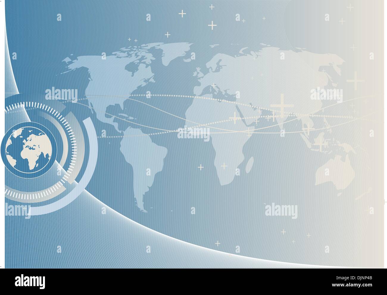 Curved world map hi-res stock photography and images - Alamy