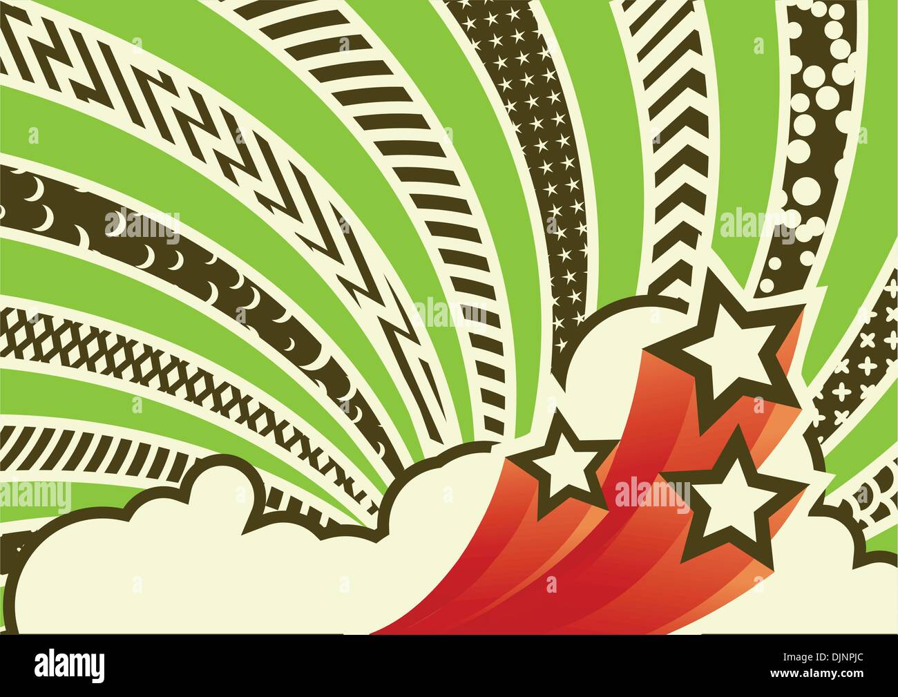 Vector illustration - funky looking composition. pattern background ...