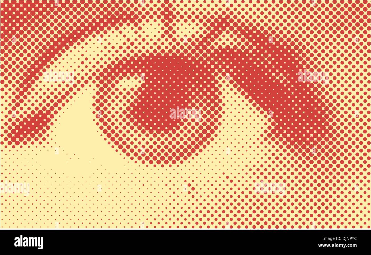 Vector illustration pattern of dots in the form of a human eye Stock ...