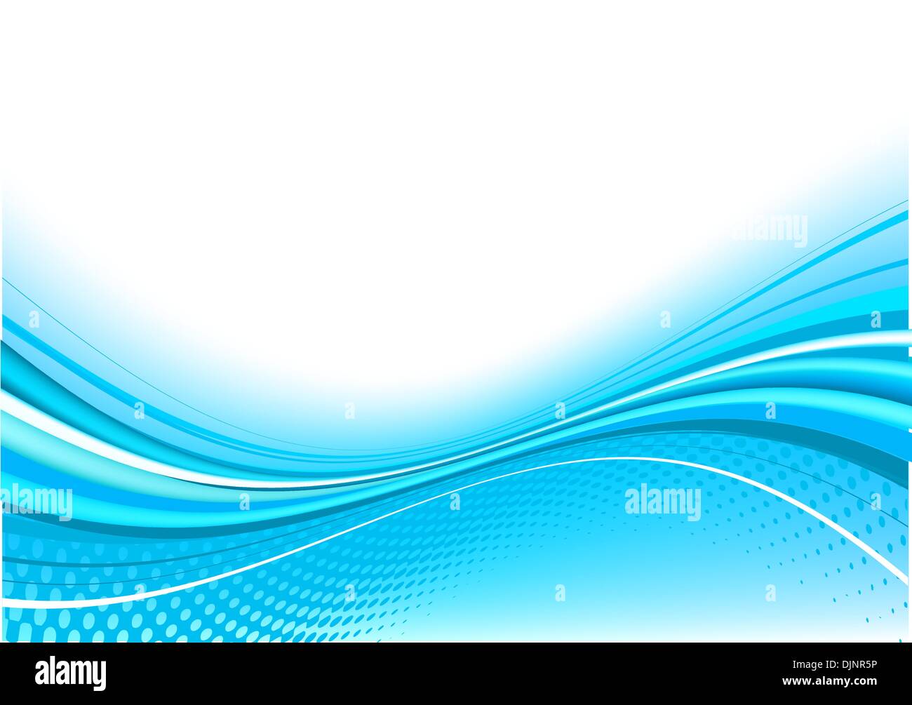 Vector illustration of Blue abstract techno background with dots and curved lines. Great for ...