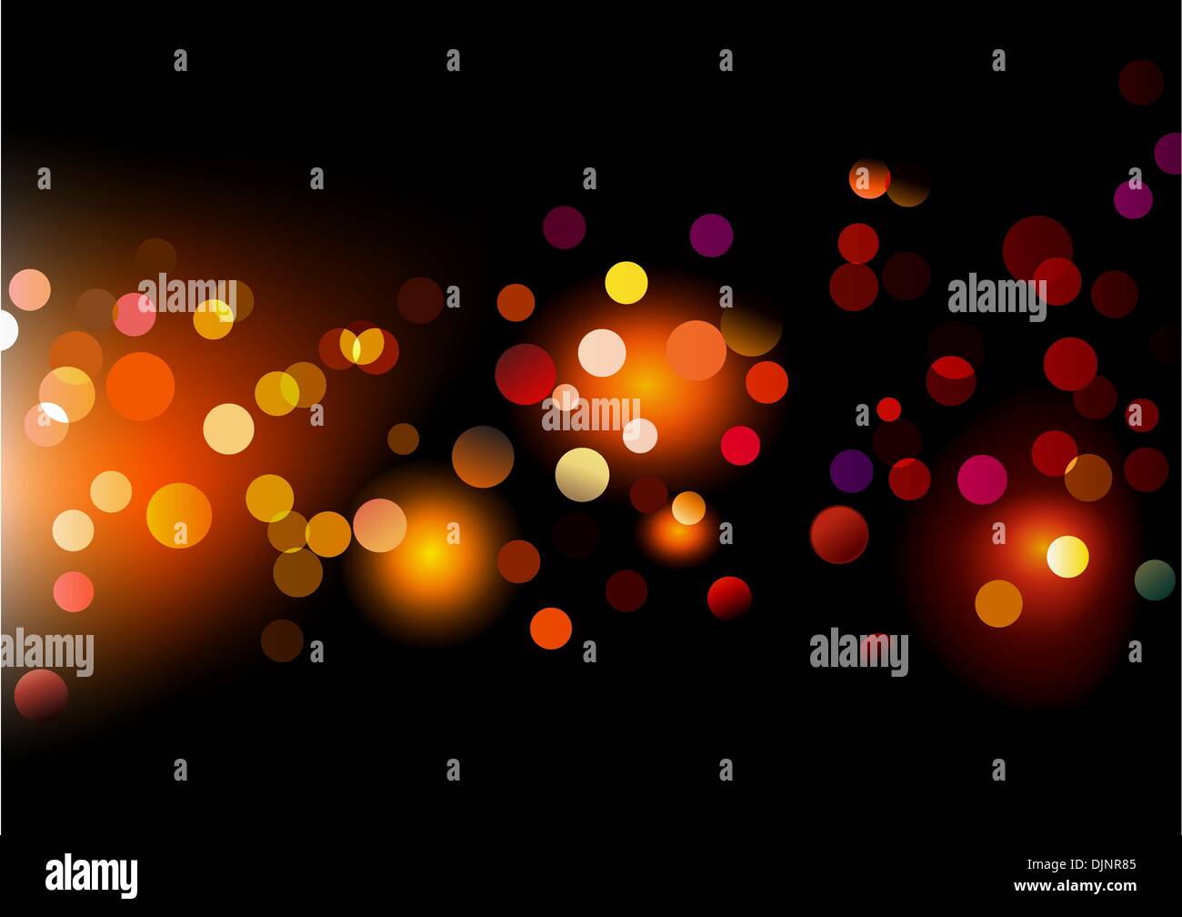Vector illustration of disco lights dots pattern on black background ...