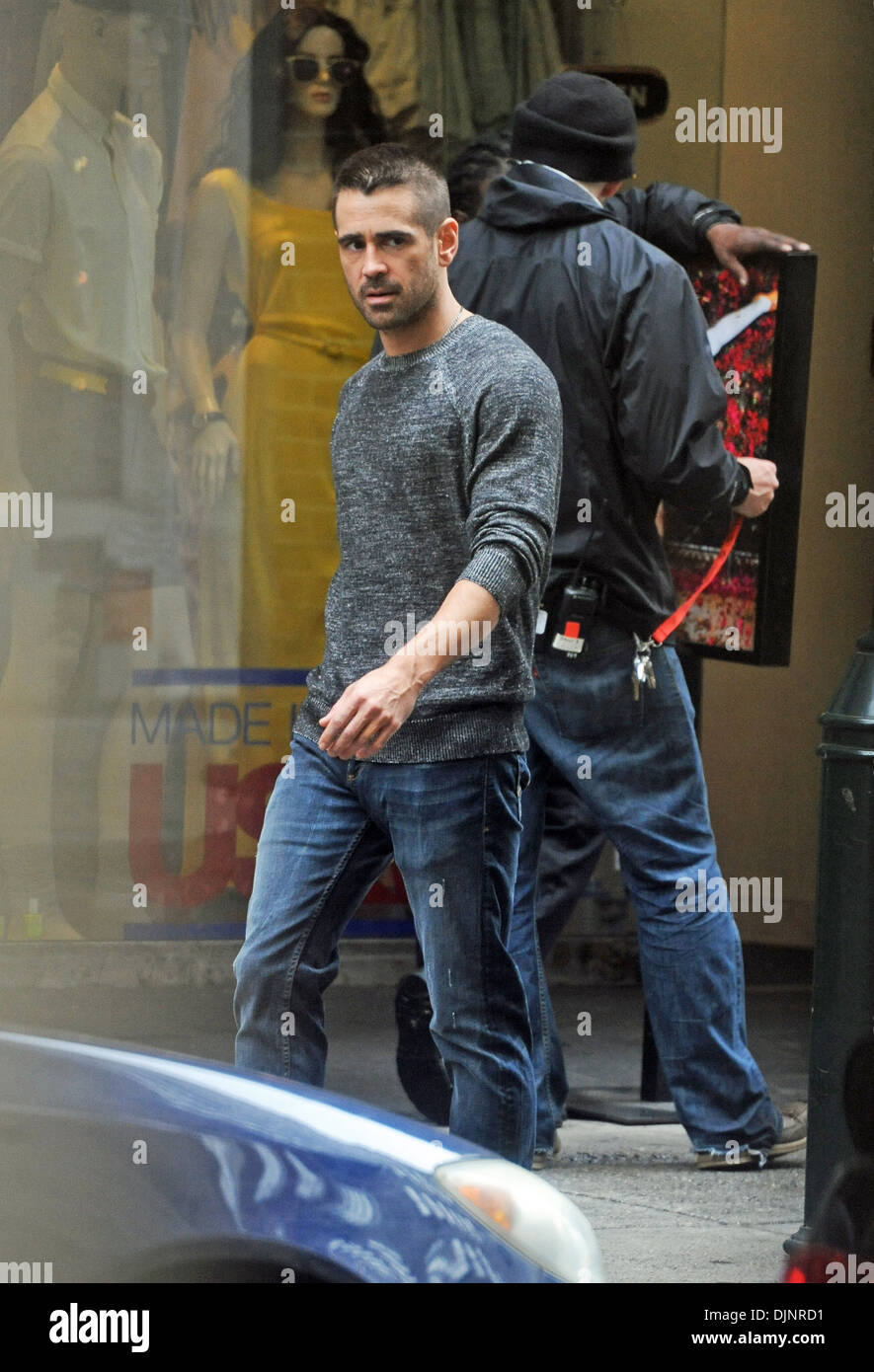 Colin Farrell Actors Colin Farrell and Dominic Cooper seen on set of ...