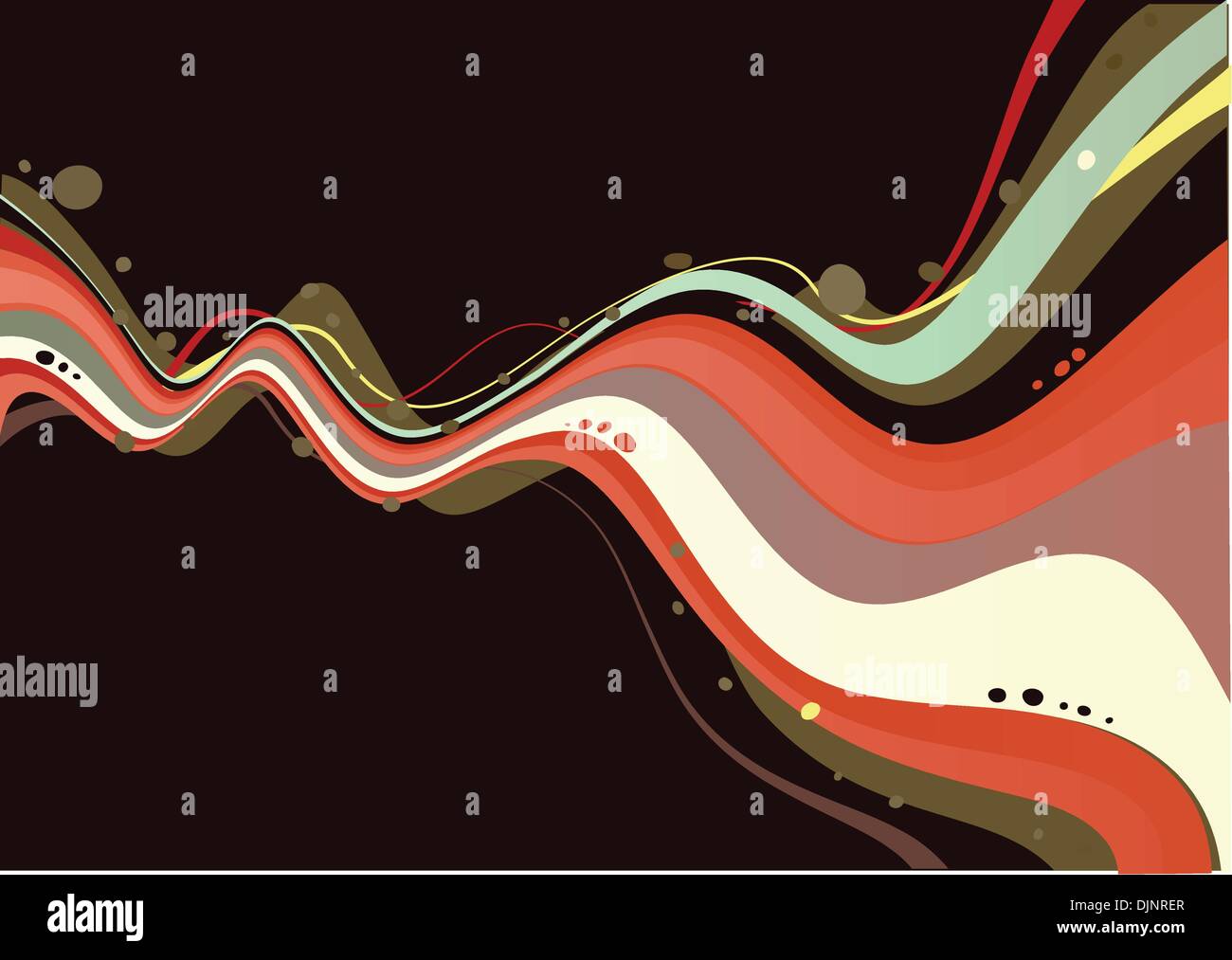 Vector illustration of style wave colored abstract Background Stock ...