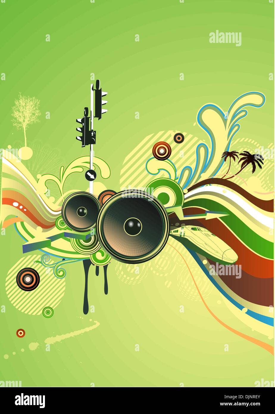 Vector illustration of shiny abstract party design Stock Vector Image ...