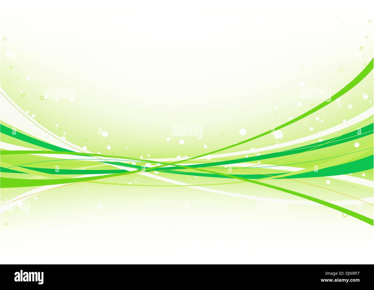 Vector illustration of abstract green background made of curved lines ...
