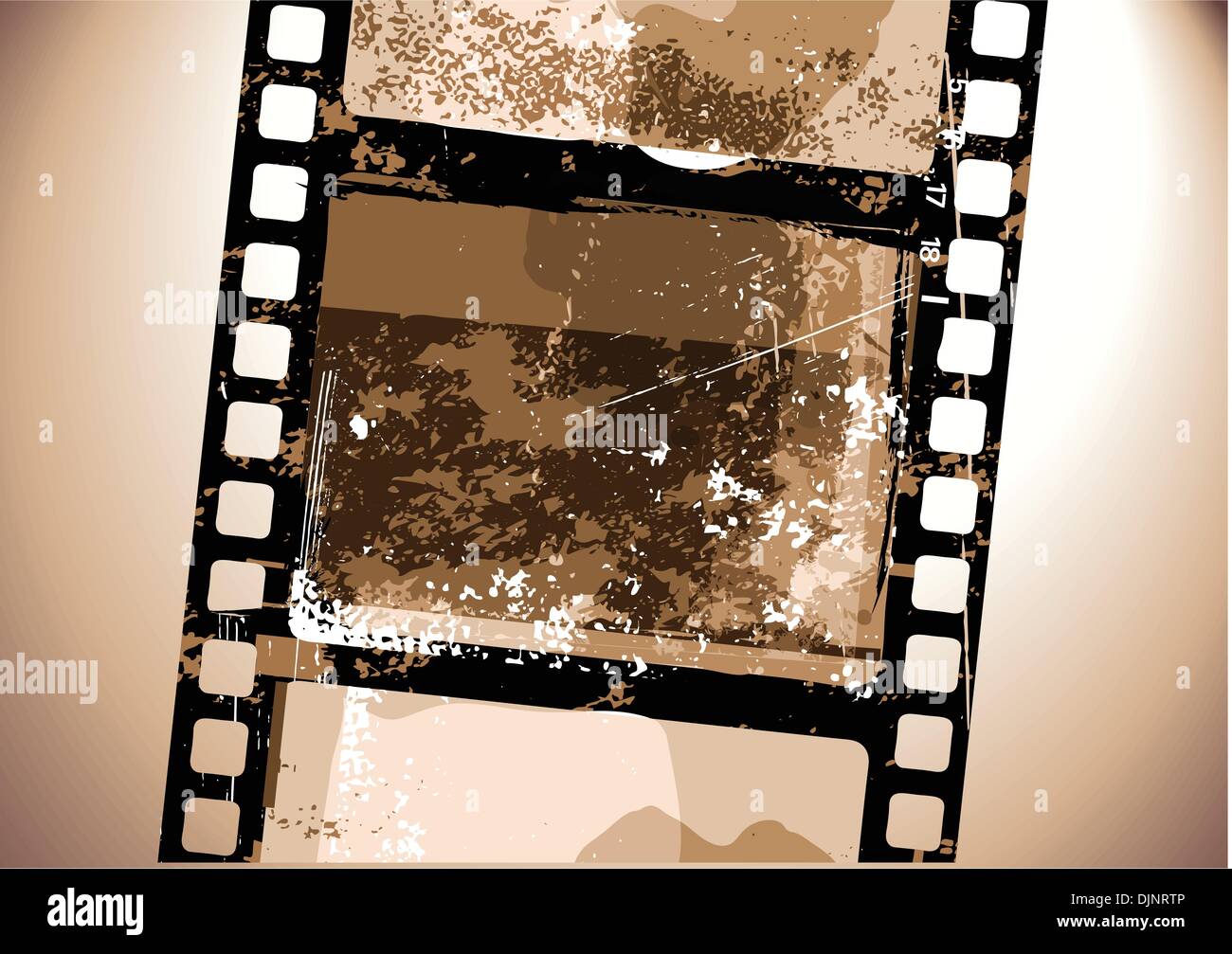 Old movie countdown film Stock Vector Images - Alamy