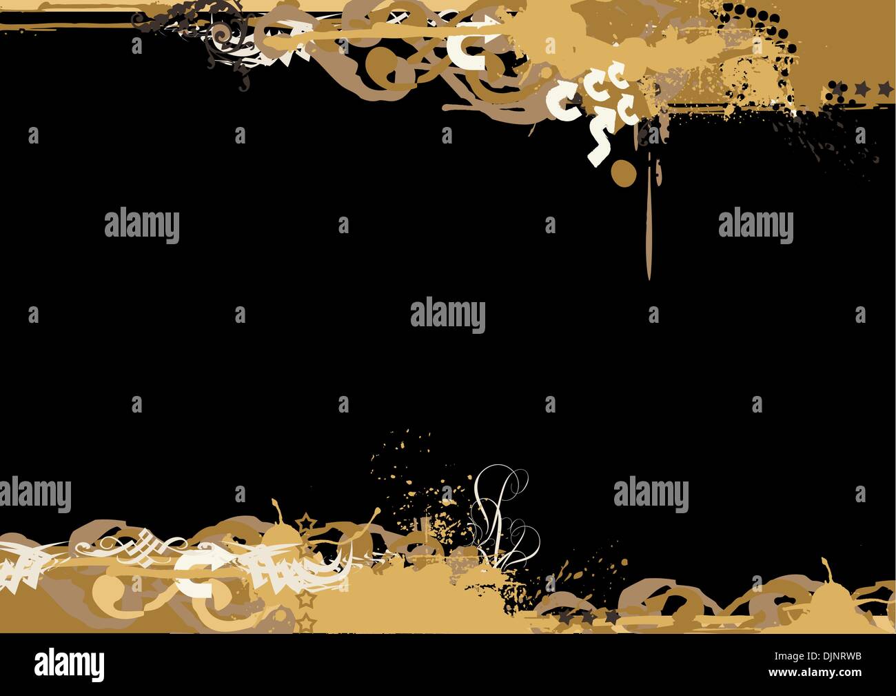 Grunge border. Grunged retro-funk urban background Stock Vector Image ...