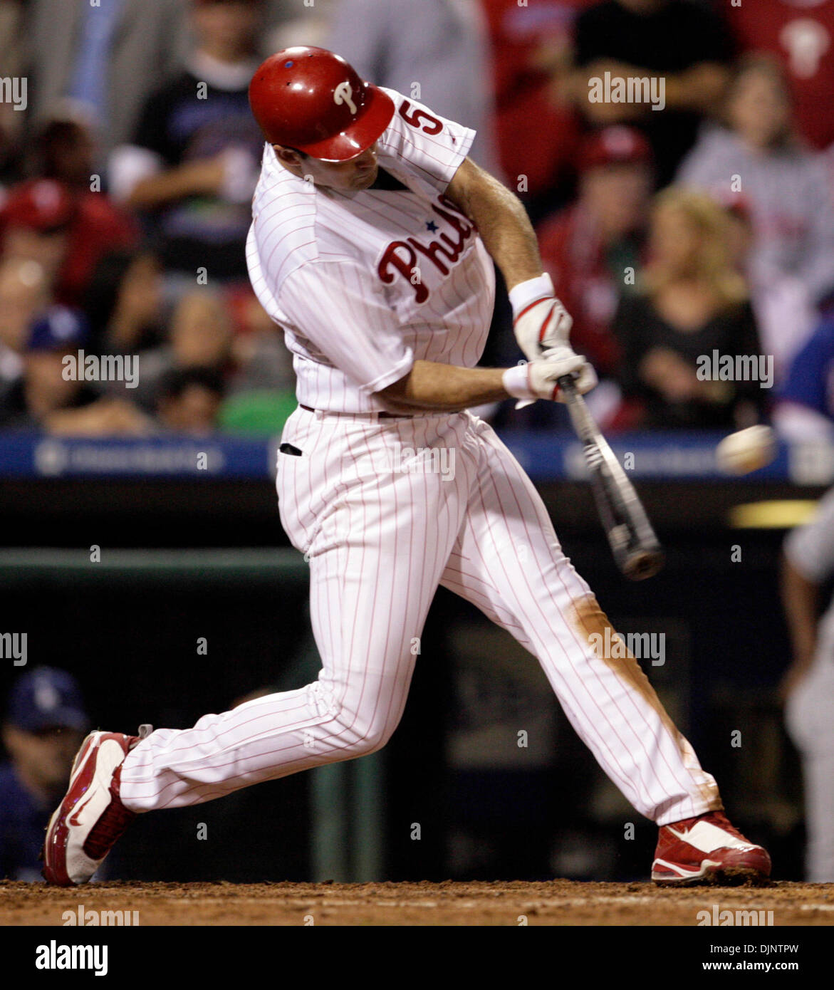 Oct 09, 2008 - Philadelphia, Pennsylvania, USA - Phillies' PAT BURRELL ...