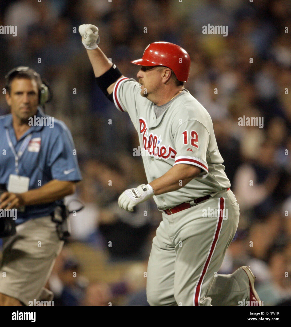 Oct 13, 2008 - Los Angeles, California, USA - Phillies' MATT STAIRS ...