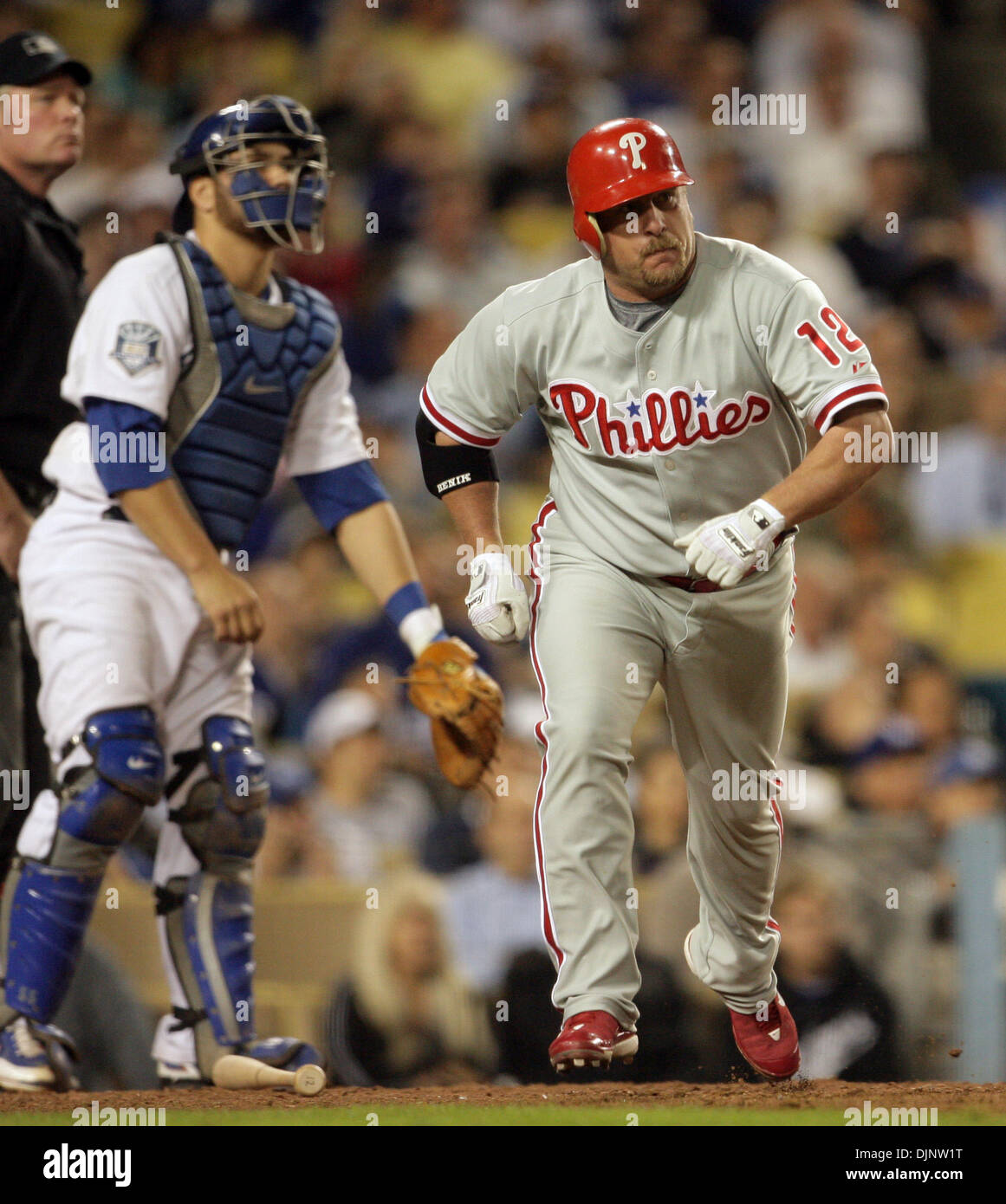 Oct 13, 2008 - Los Angeles, California, USA - Phillies' MATT STAIRS ...