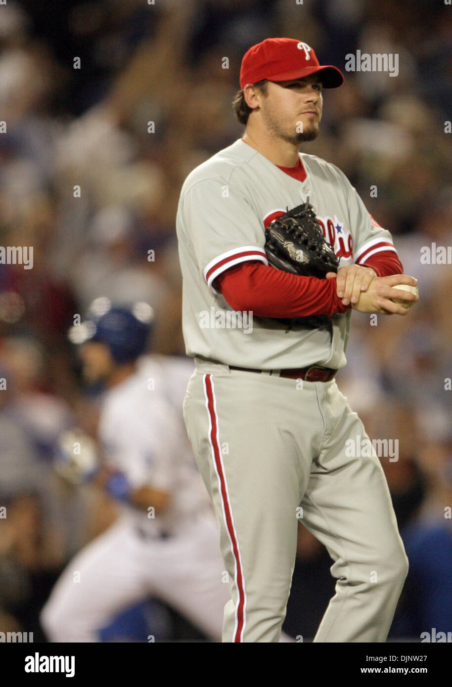 Oct 13, 2008 - Los Angeles, Californialifornia, USA - Phillies' pitcher ...
