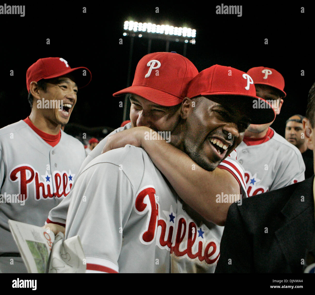 Oct 15, 2008 - Los Angeles, California, USA - Phillies' SCOTT EYRE ...
