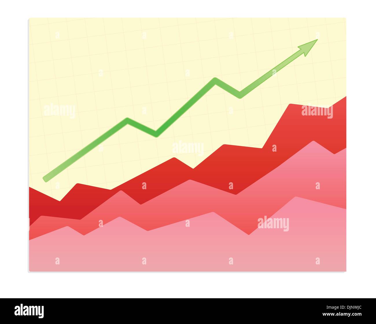 Vector illustration - Shiny graph of success trend Stock Vector Image ...