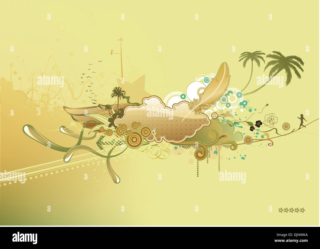 Grunge styled urban retro background. Vector illustration Stock Vector ...