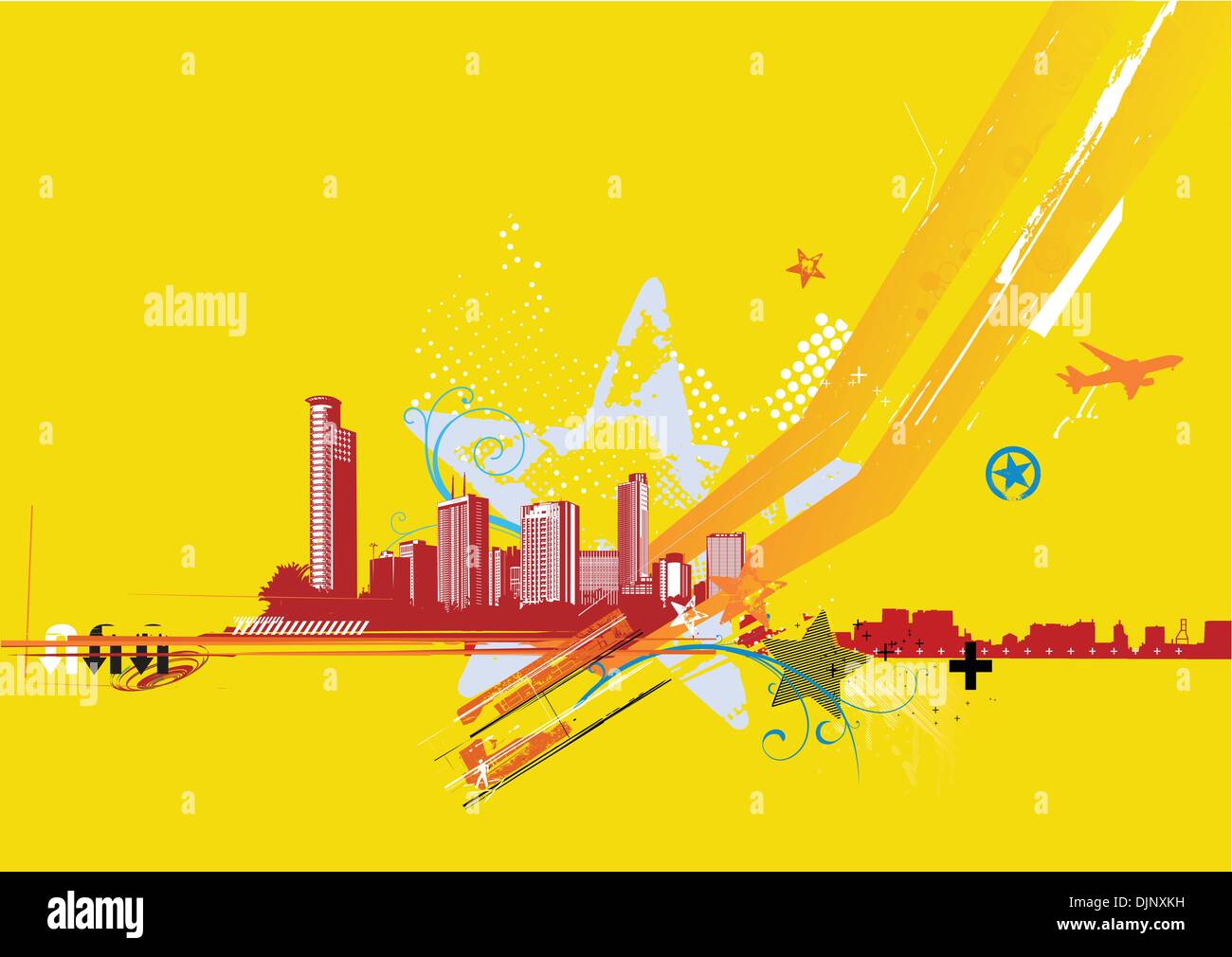 Vector illustration of style urban background Stock Vector Image & Art ...