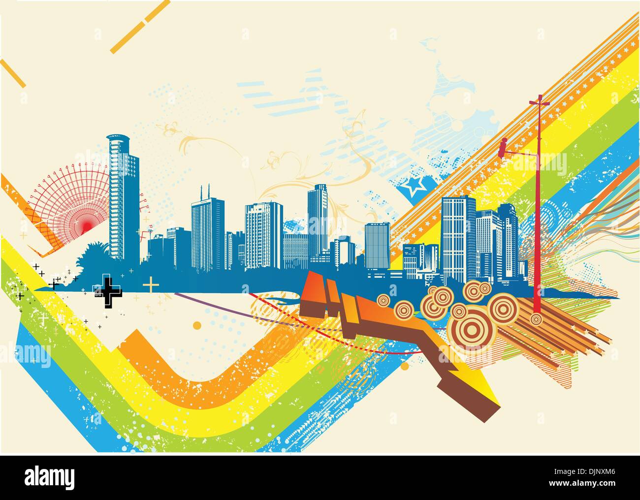 Grunge vector City Stock Vector Image & Art - Alamy