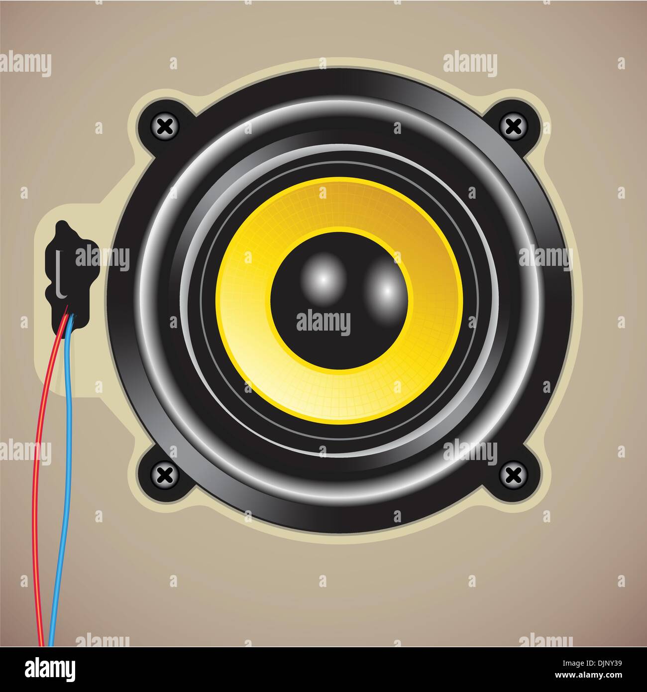 Vector illustration of detailed loud speaker Stock Vector Image & Art ...