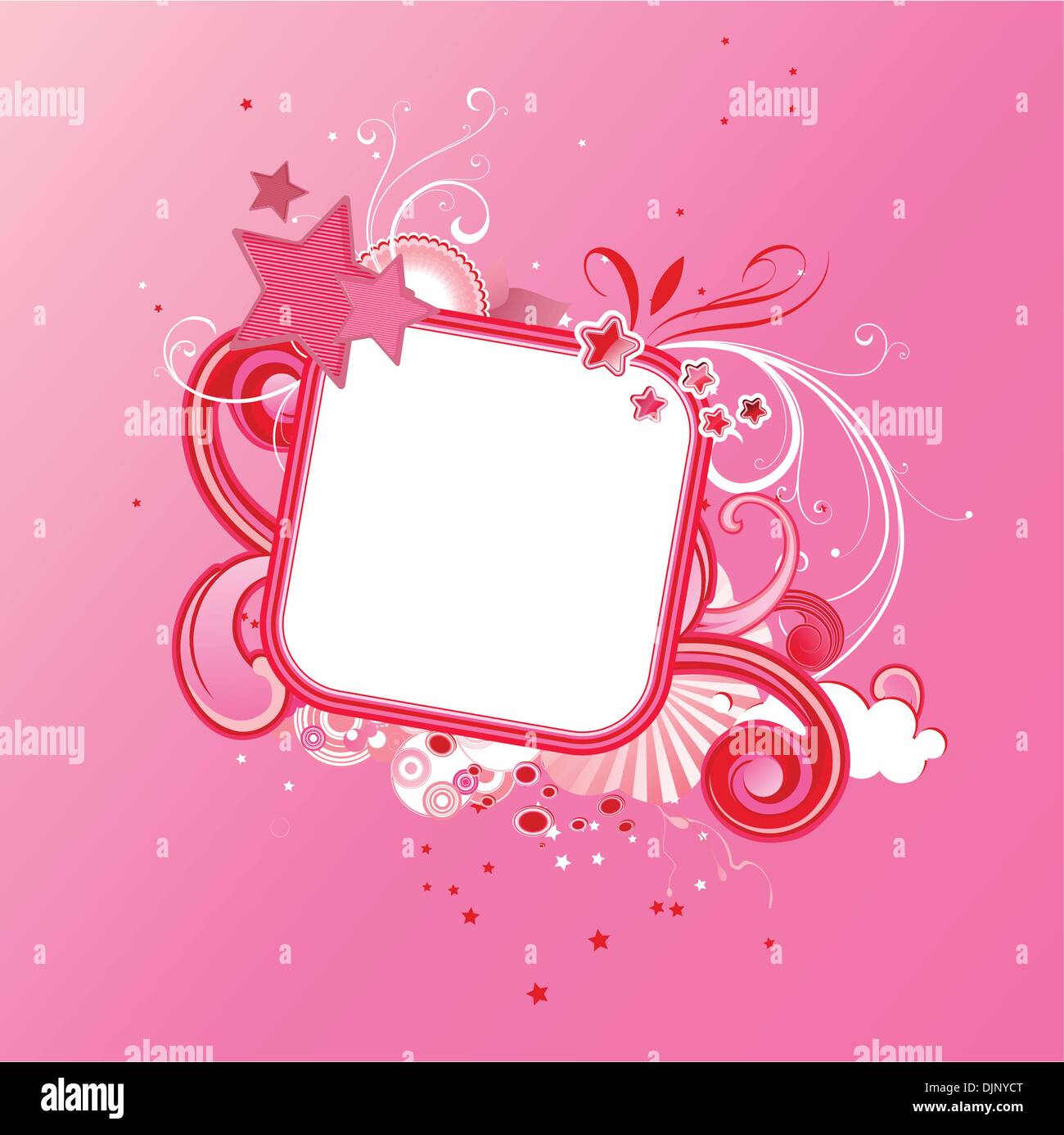 Pink scroll label Stock Vector Images - Alamy
