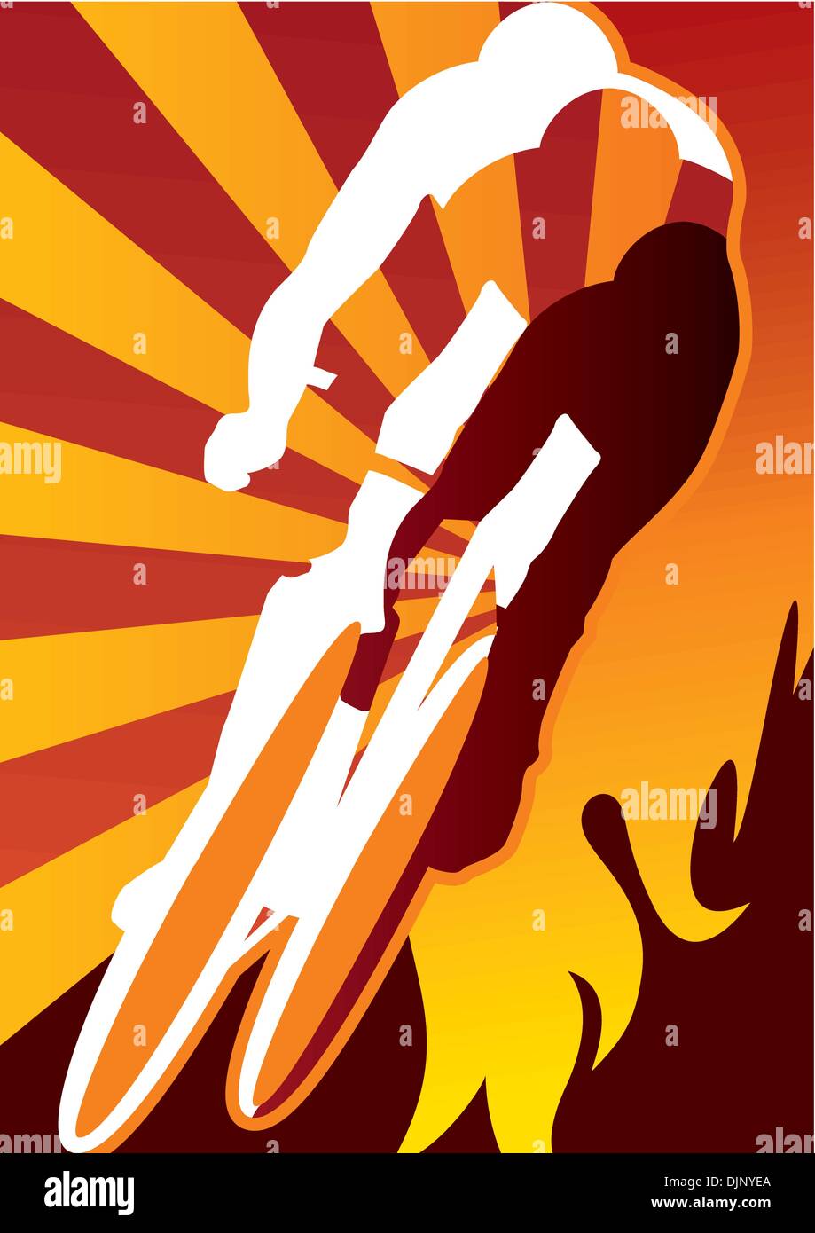 Abstract background with bicycle driver Stock Vector Image & Art - Alamy