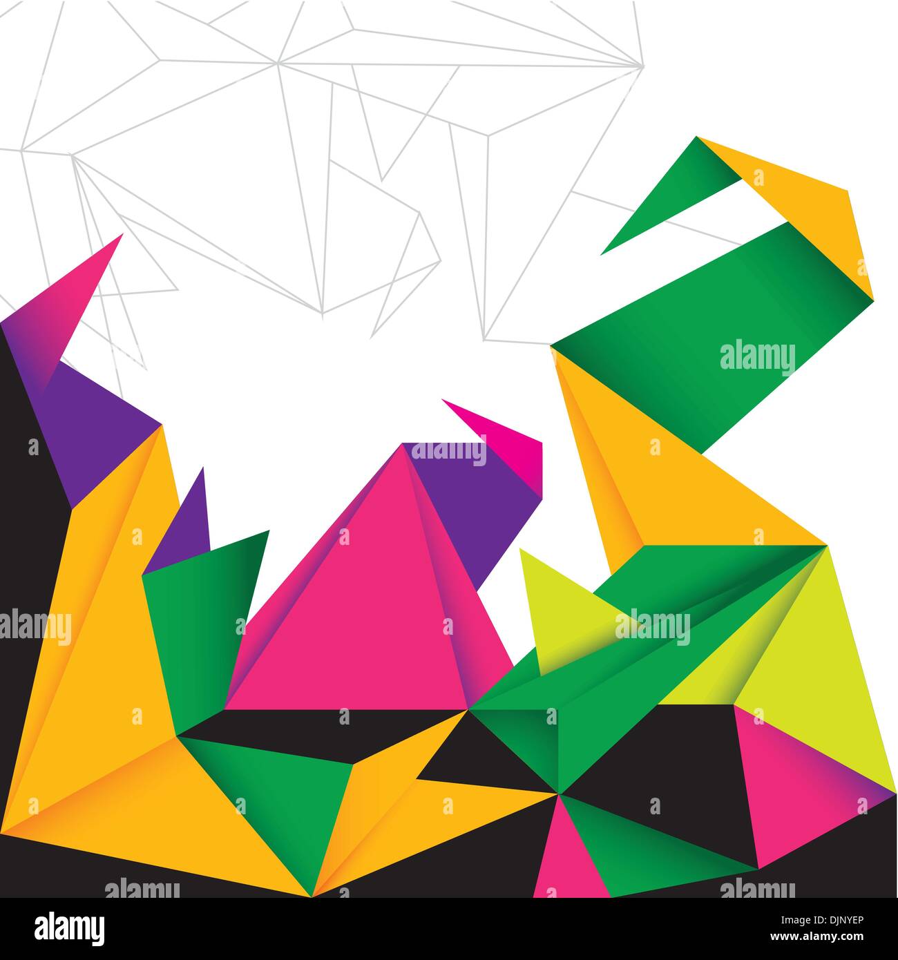 Abstract colorful background with sharp forms Stock Vector Image & Art ...