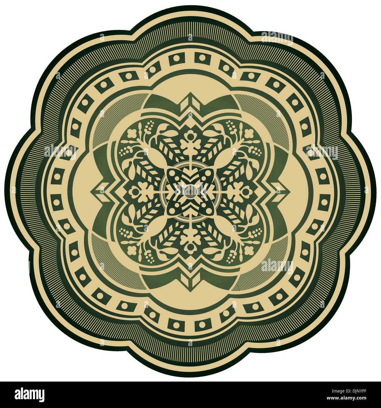 Abstract medieval element isolated on white Stock Vector Image & Art ...