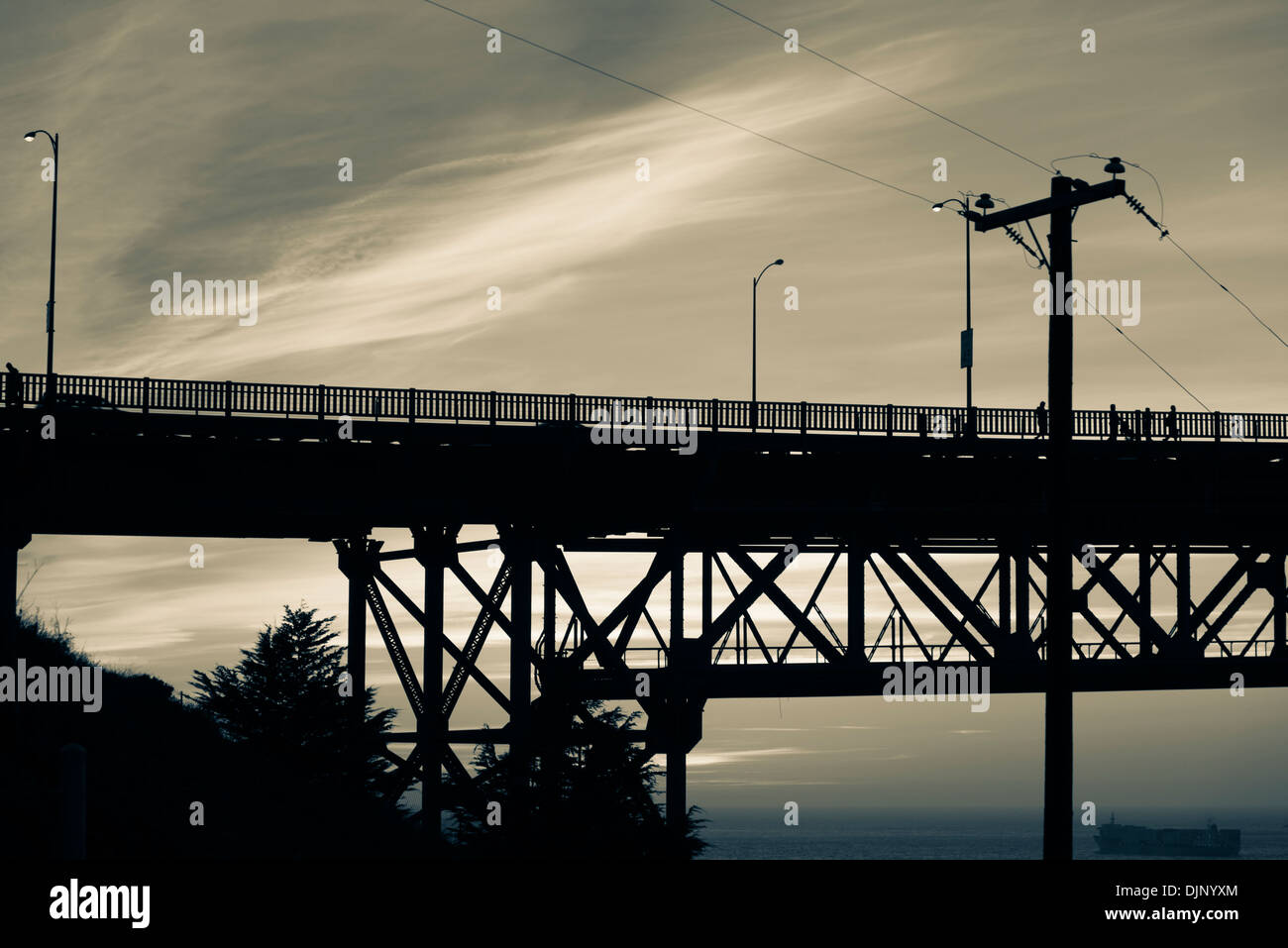 Section of Golden Gate bridge Stock Photo - Alamy