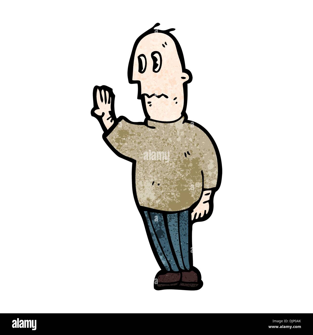 Retro cartoon with texture. Isolated on White Stock Vector Image & Art ...