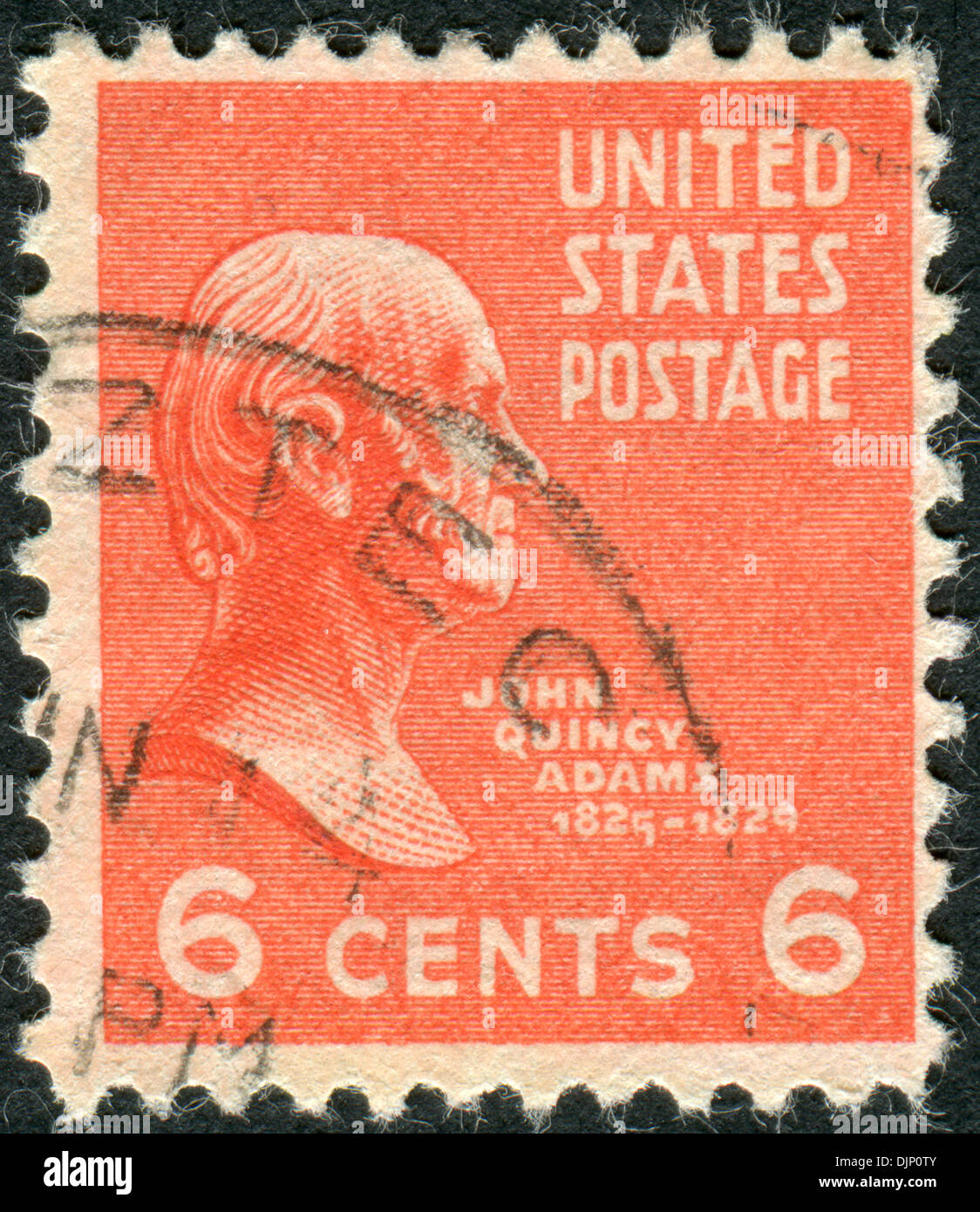 USA - CIRCA 1938: Postage stamps printed in USA, shows 6th President of ...