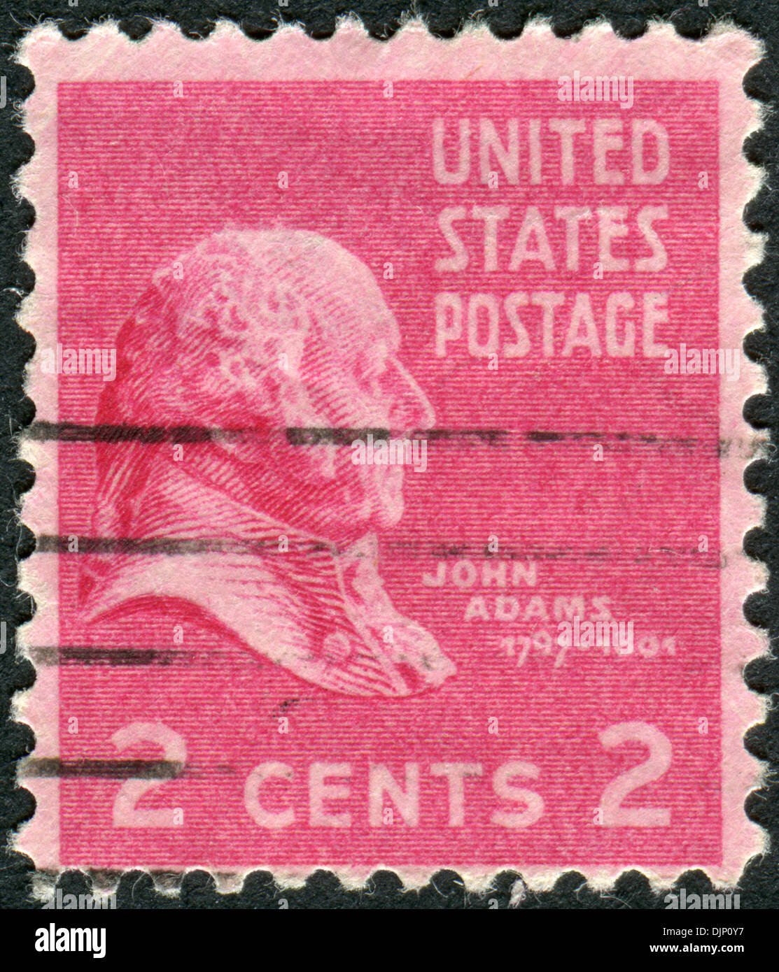 USA - CIRCA 1938: Postage stamps printed in USA, shows 2th President of ...