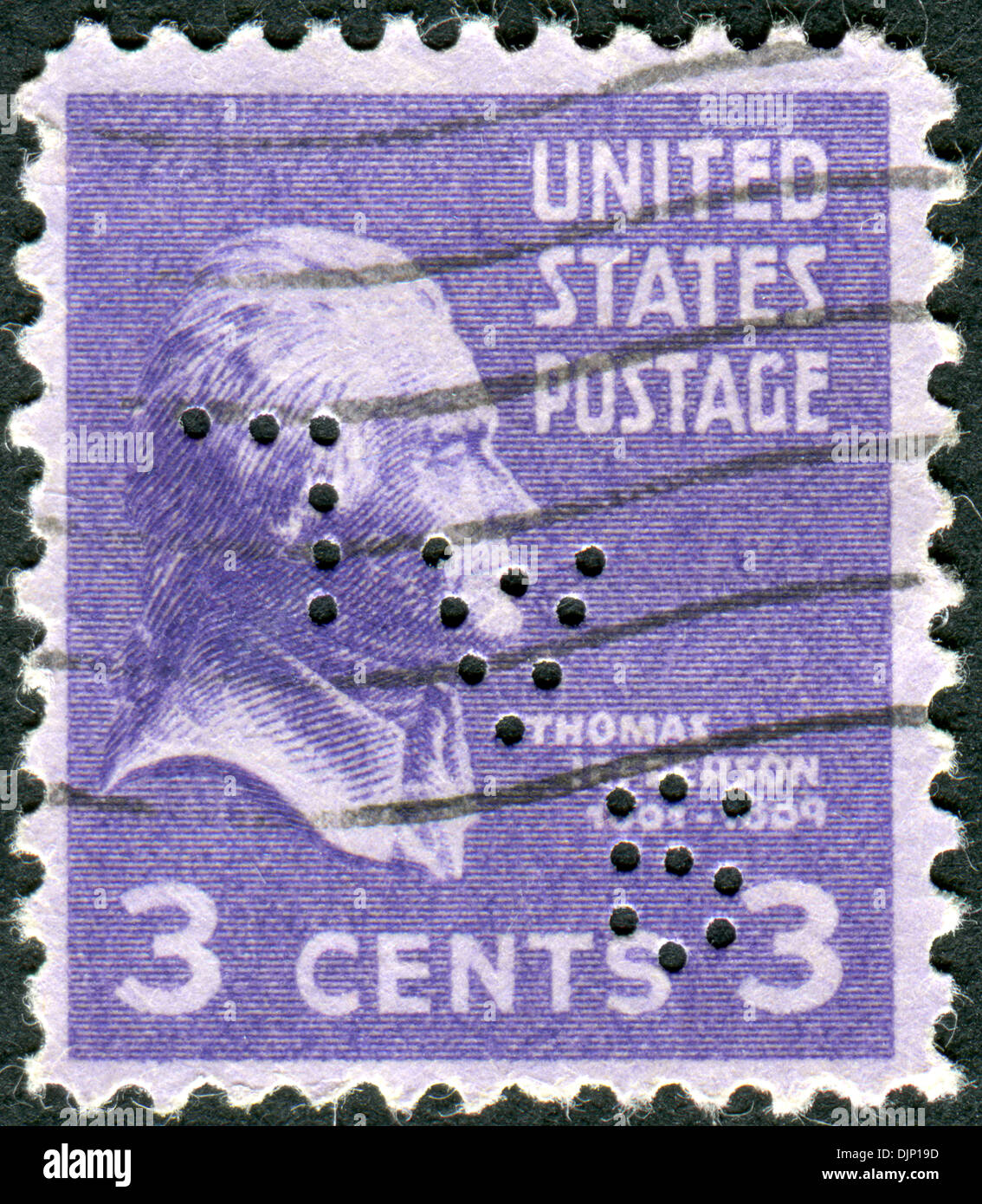 Thomas jefferson postage stamp hi-res stock photography and images - Alamy