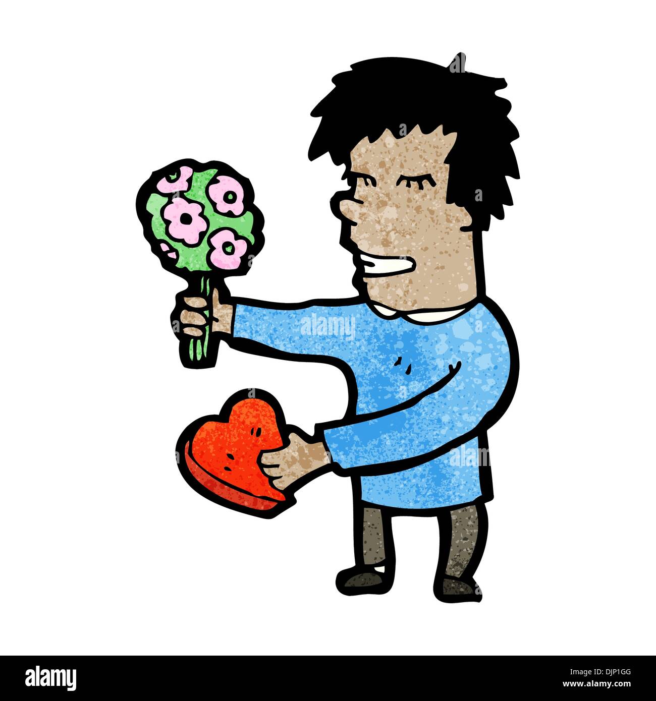 Retro cartoon with texture. Isolated on White Stock Vector Image & Art ...