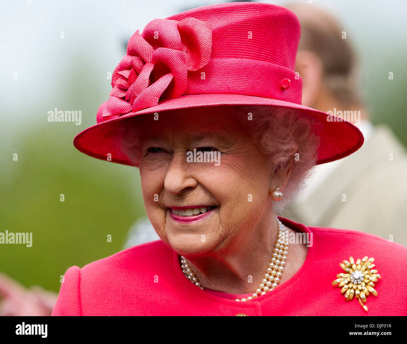 Queen Elizabeth II enjoys a visit at Chester Zoo where she traveled to ...