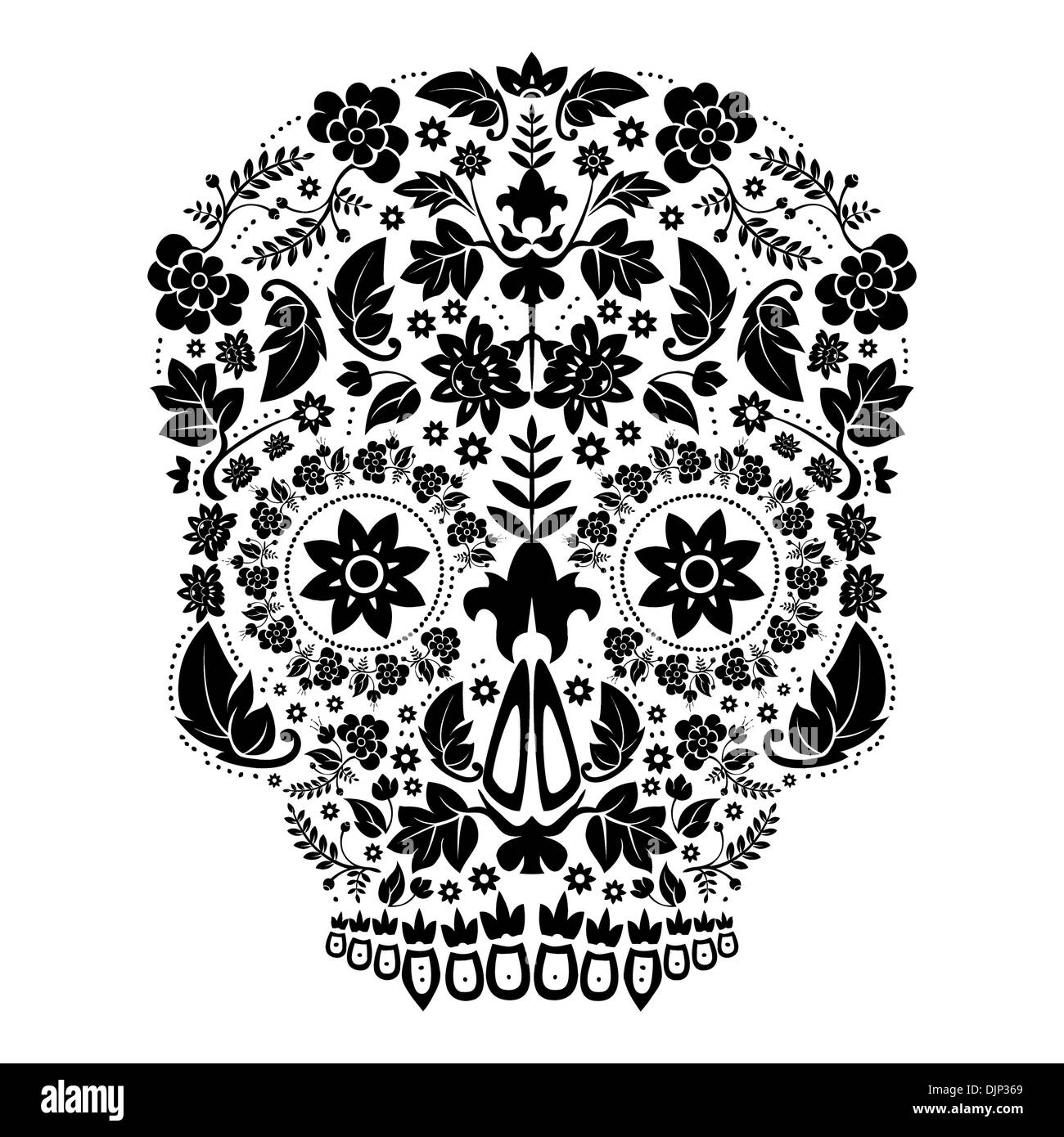 Day of the Dead Sugar Skull Illustration Stock Vector Image & Art - Alamy