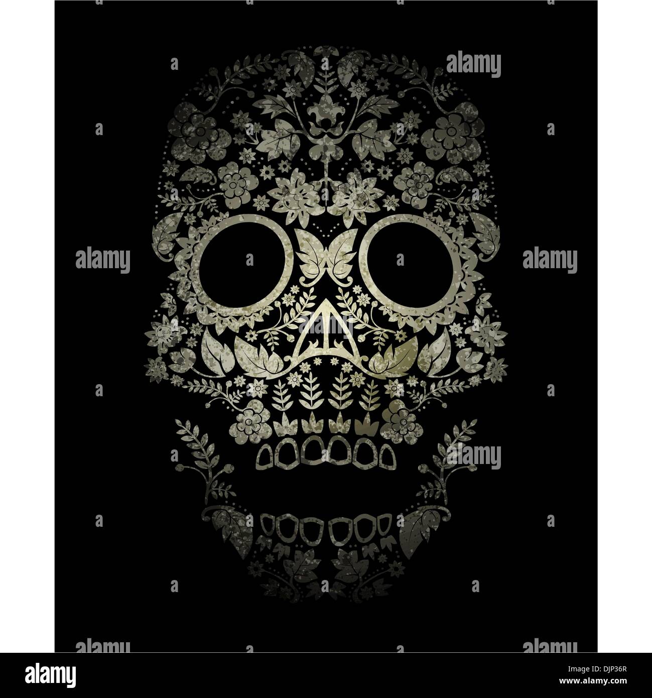 Day of the Dead Sugar Skull Illustration Stock Vector Image & Art - Alamy