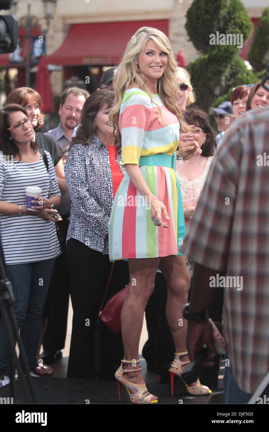 Christie Brinkley appears on entertainment news show 'Extra' at Grove ...