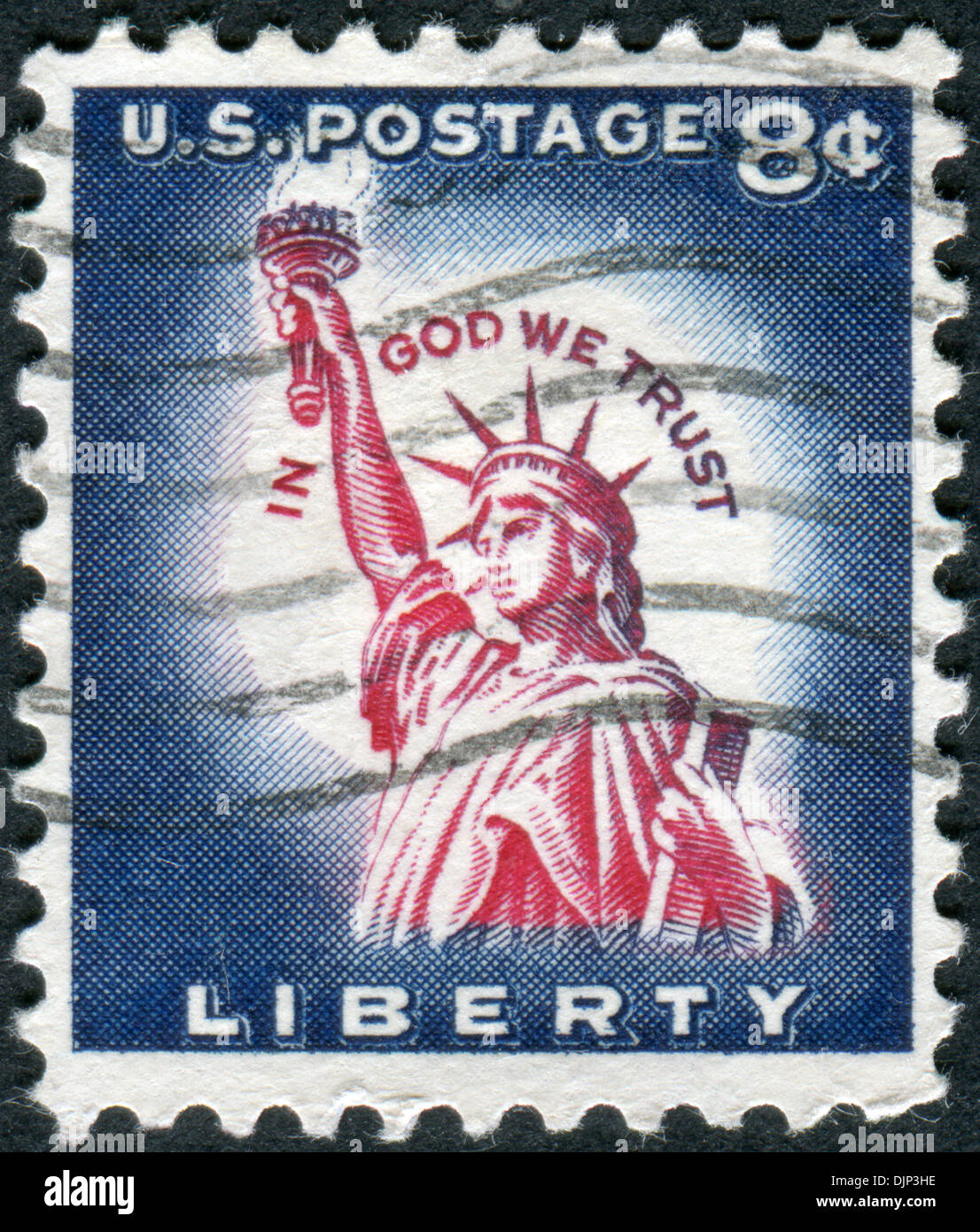 USA - CIRCA 1958: A postage stamp printed in USA, shows one of the ...
