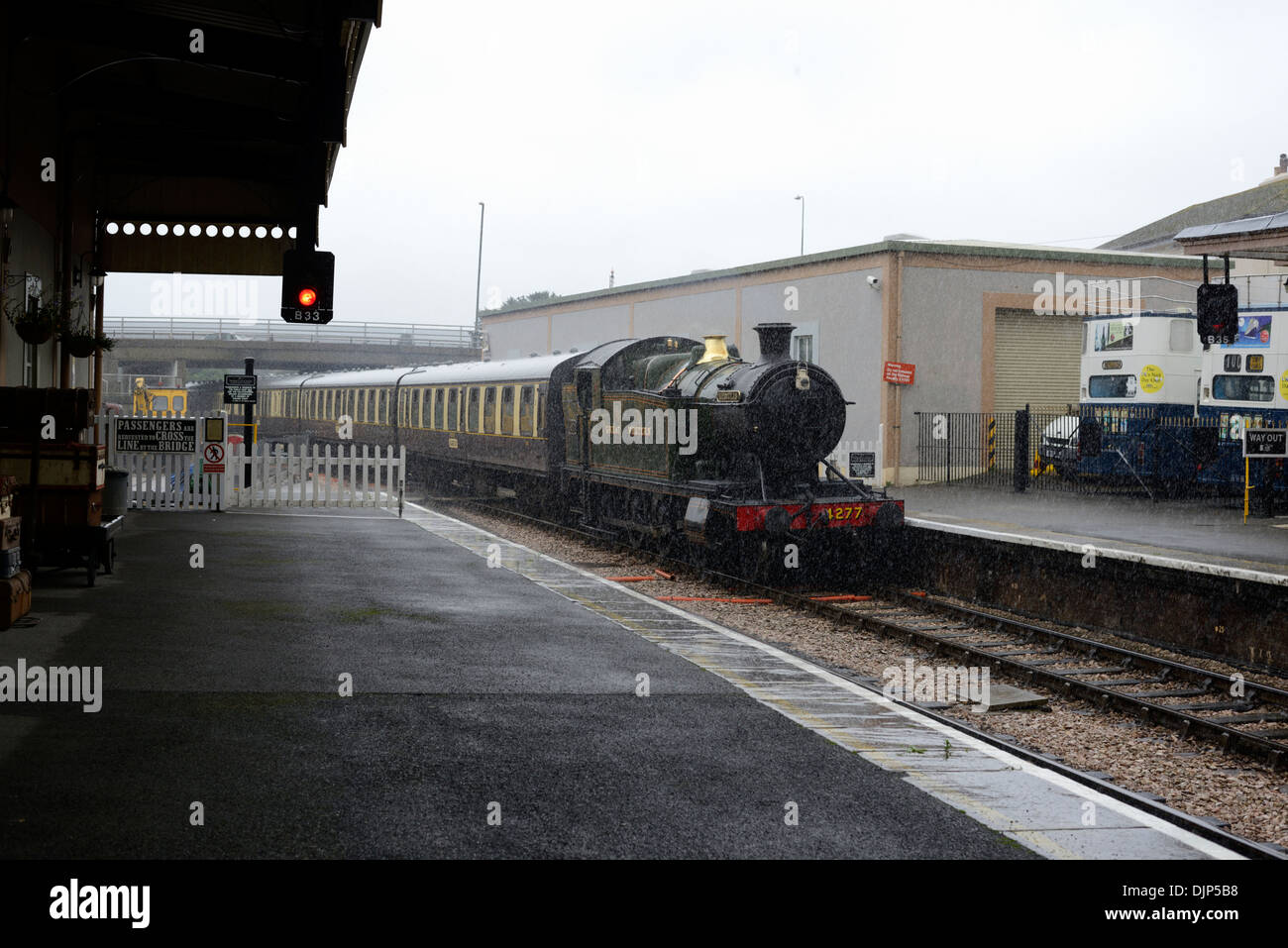 Steam Locomotive 'Hercules' GWR 4200 Class - Number 4277 entering ...