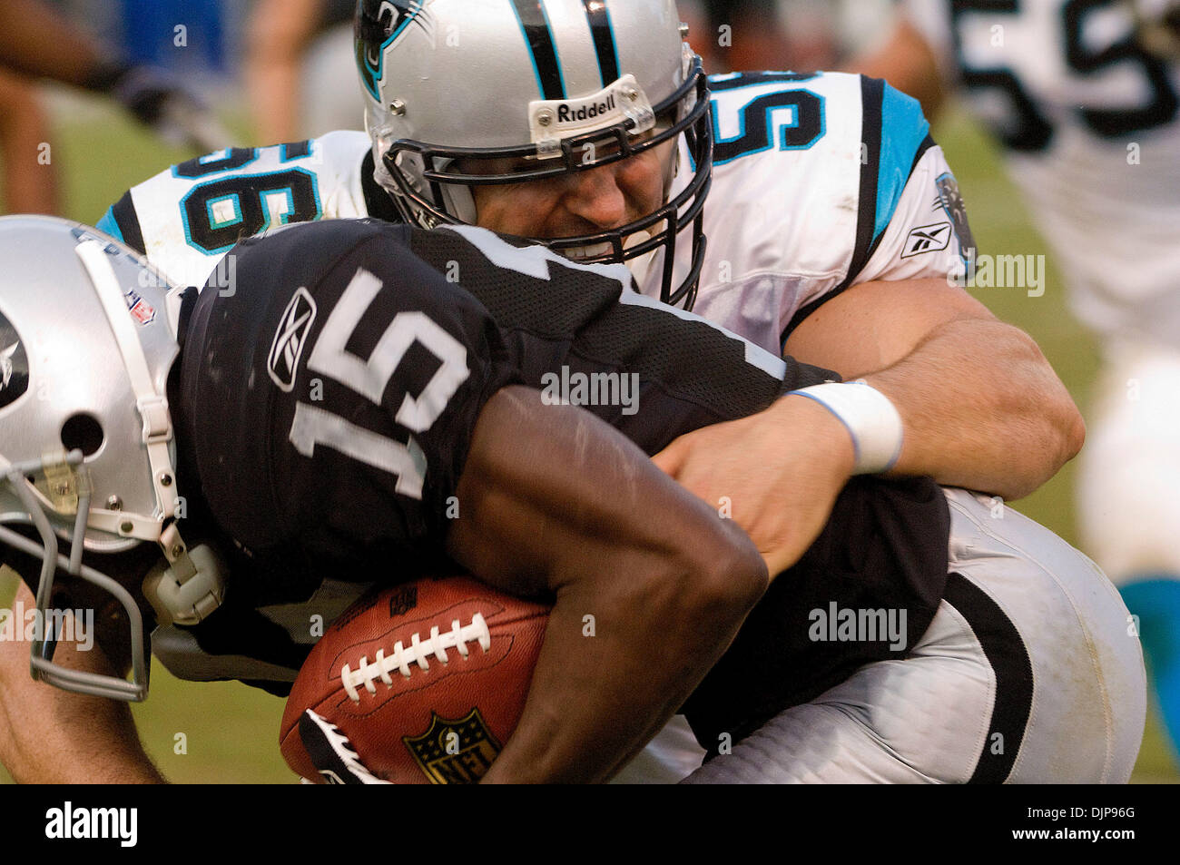 Nov 09, 2008 - OAKLAND, CA, USA - Carolina Panthers linebacker JASON ...