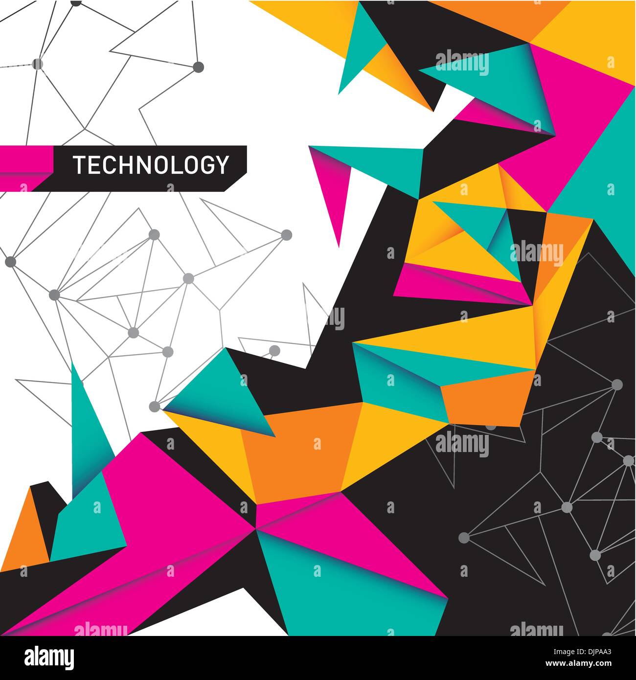 Abstract technology background in color Stock Vector Image & Art - Alamy