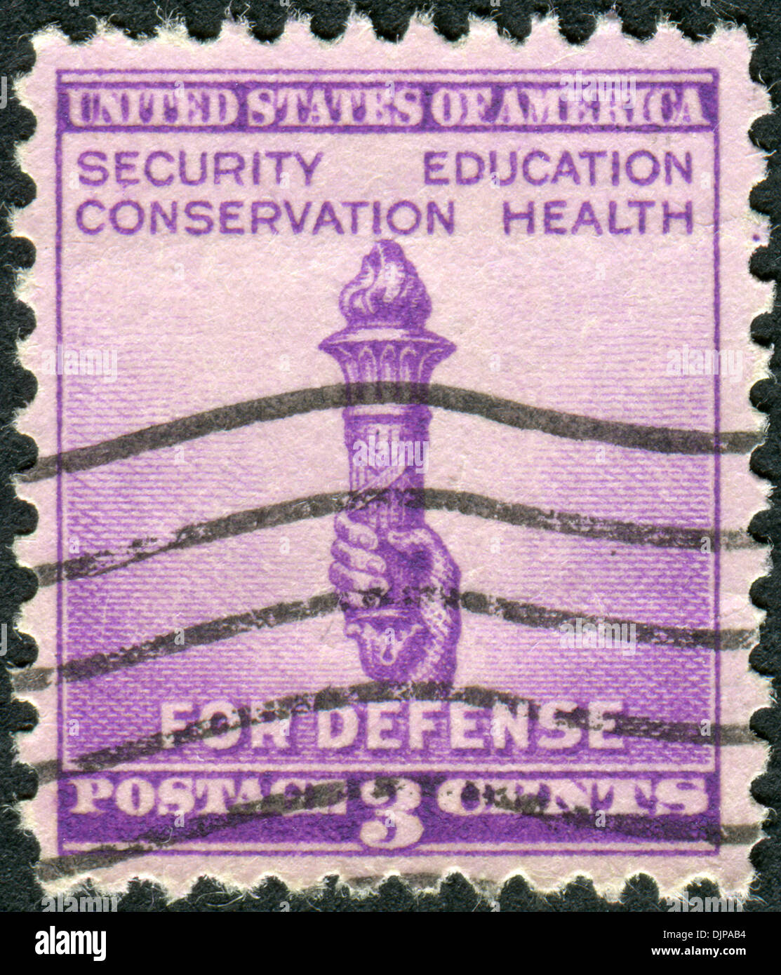 USA - CIRCA 1940: Postage stamp printed in the USA, National Defense ...