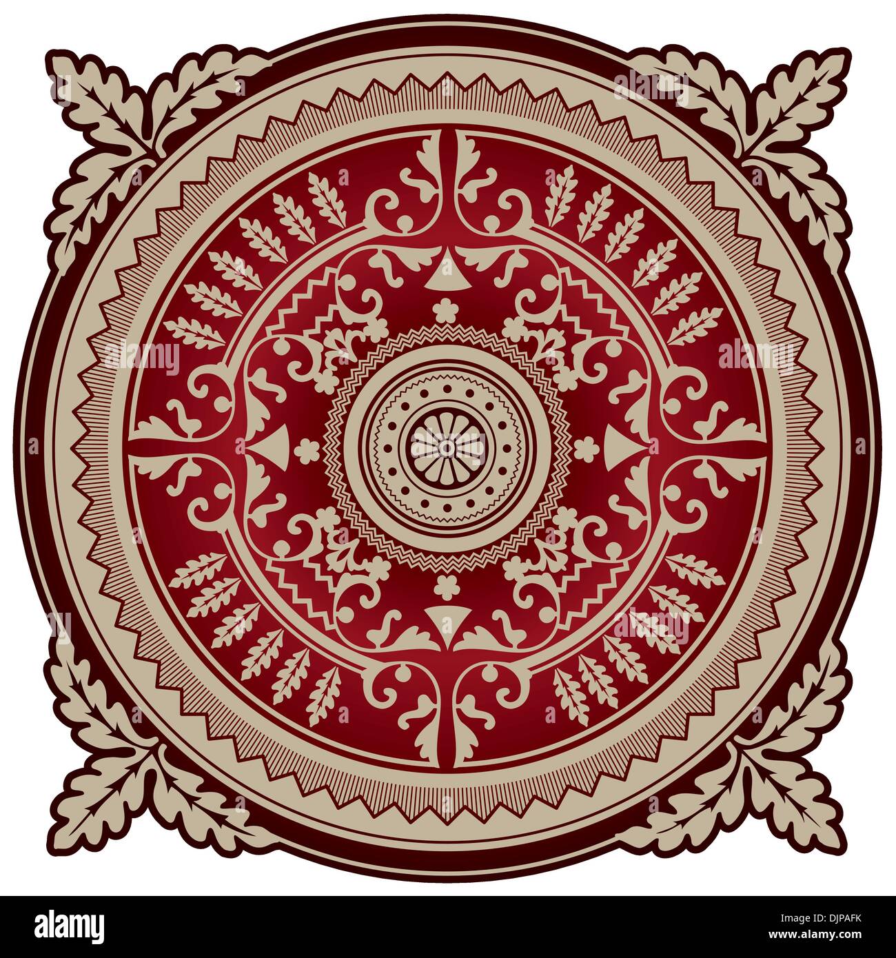 Swirl arabesque Stock Vector Images - Alamy