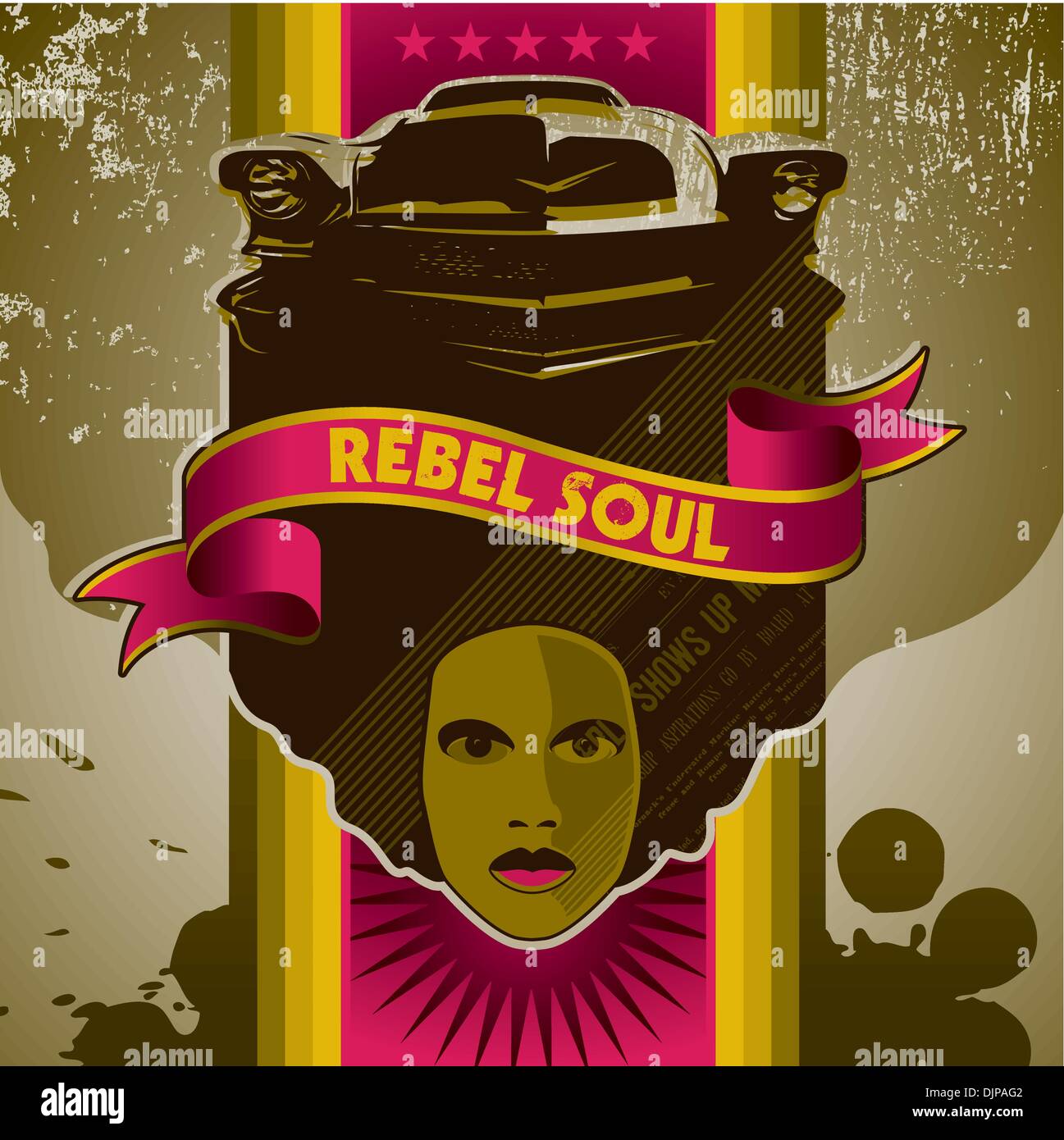 Artistic banner with designed retro elements Stock Vector Image & Art ...