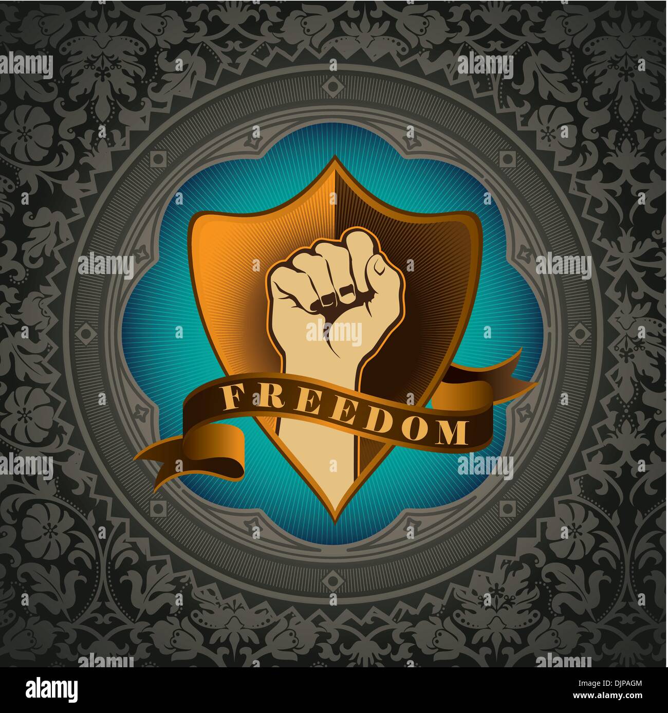 Artistic floral background with fist Stock Vector Image & Art - Alamy